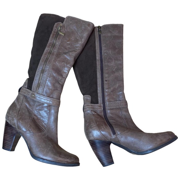 Clarks | Shoes | Clarks Alpine Bonnet Womens Size 95 Brown Leather Side ...